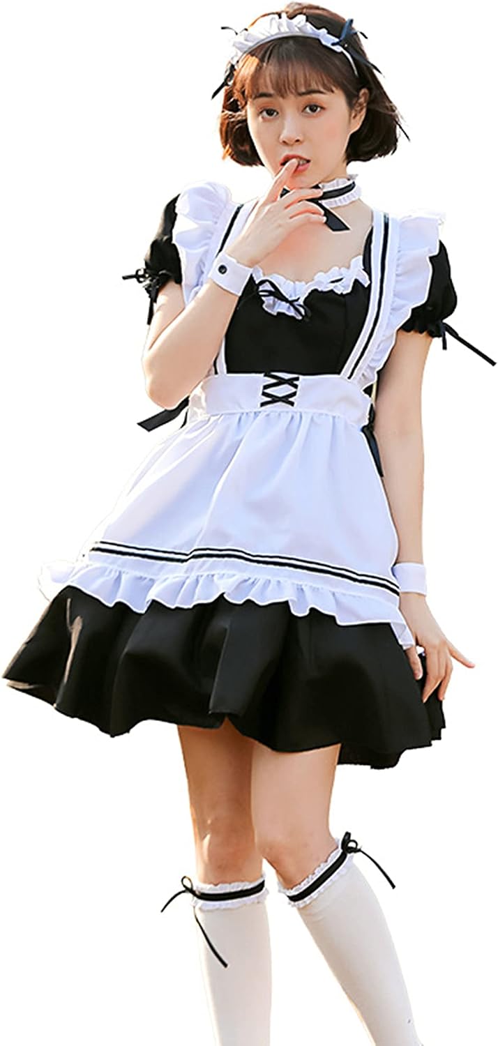 Japanese Maid Cosplay Outfit with Accessories - UK | Ubuy
